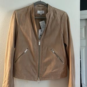 Reiss | Jackets & Coats | Reiss Light Beige Suede Jacket New With Tags ...